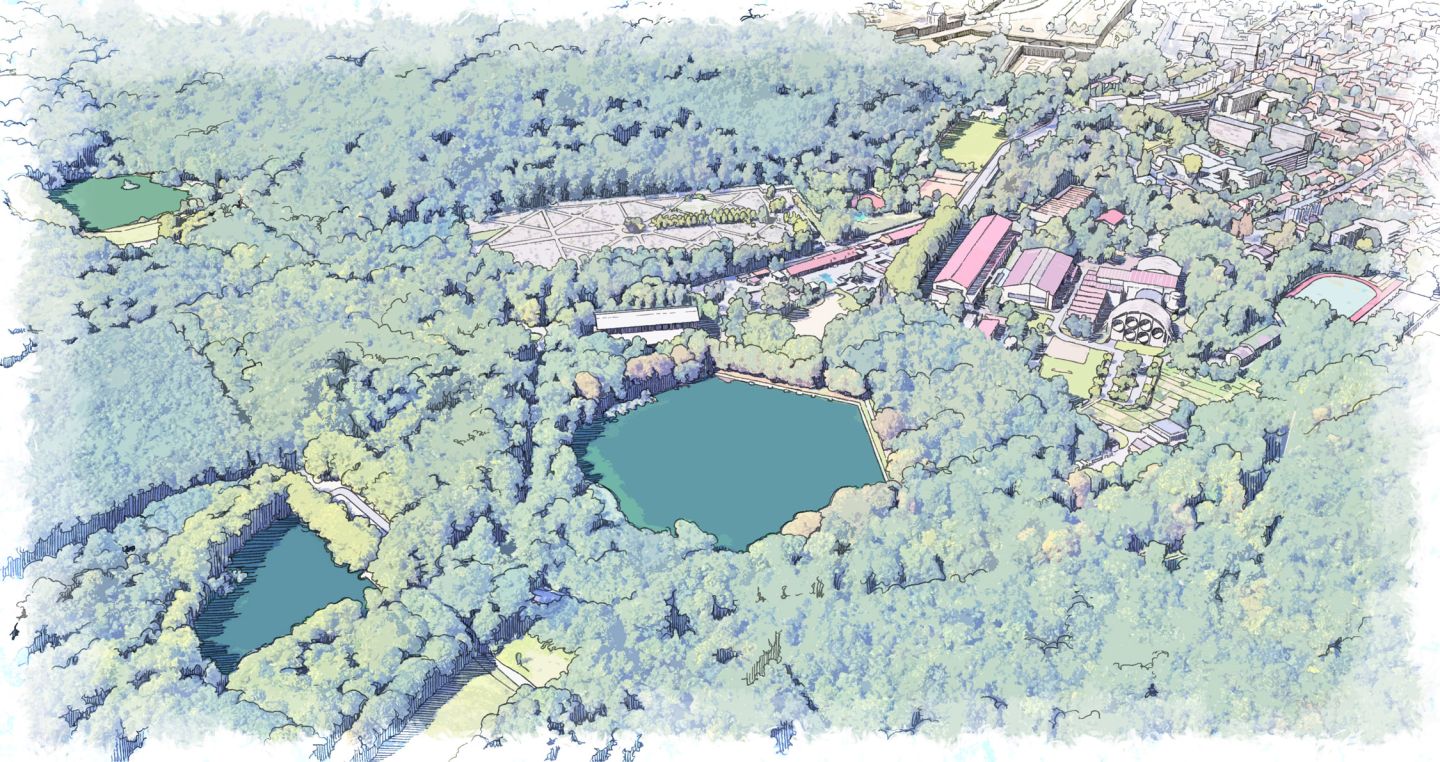 Site du Hangar Y — Parc et perspective Le Nôtre | Urban Act